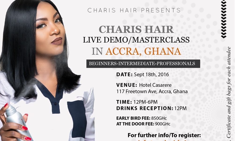 Charis Hair presents The Charis Hair Live Demo & Masterclass in Accra ...