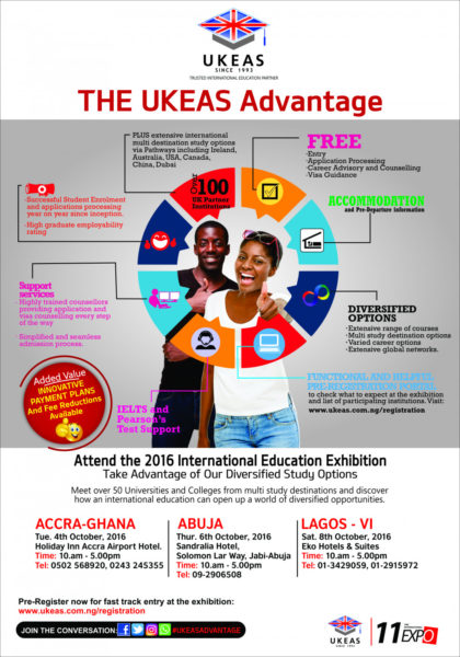 Attend the 2016 UKEAS International Education Exhibition | October 6th ...