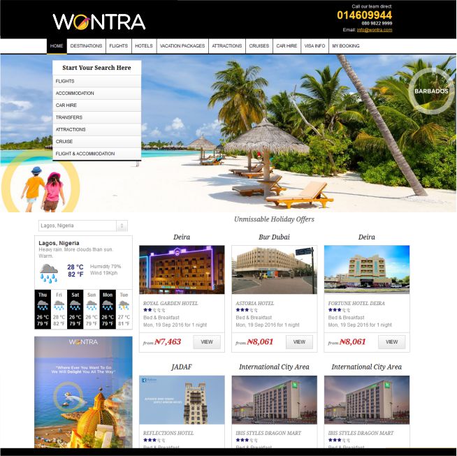 Introducing WONTRA! Your one-stop Travel Booking Platform by World N ...
