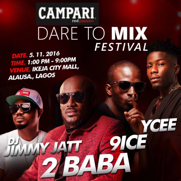 Countdown to the Biggest Cocktail Festival In Lagos... 2Baba, 9ice, DJ ...