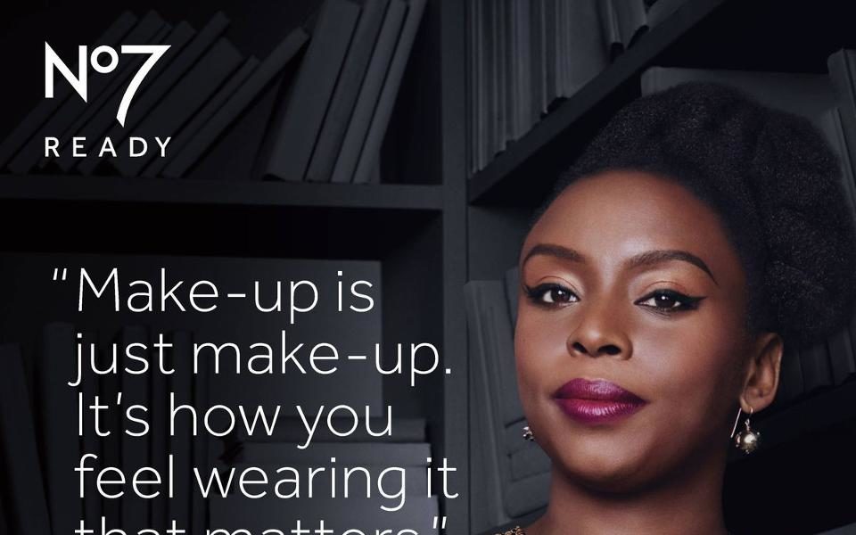 Chimamanda Adichie's 1st Print Ad for No7 is Out - "Make-up is just ...