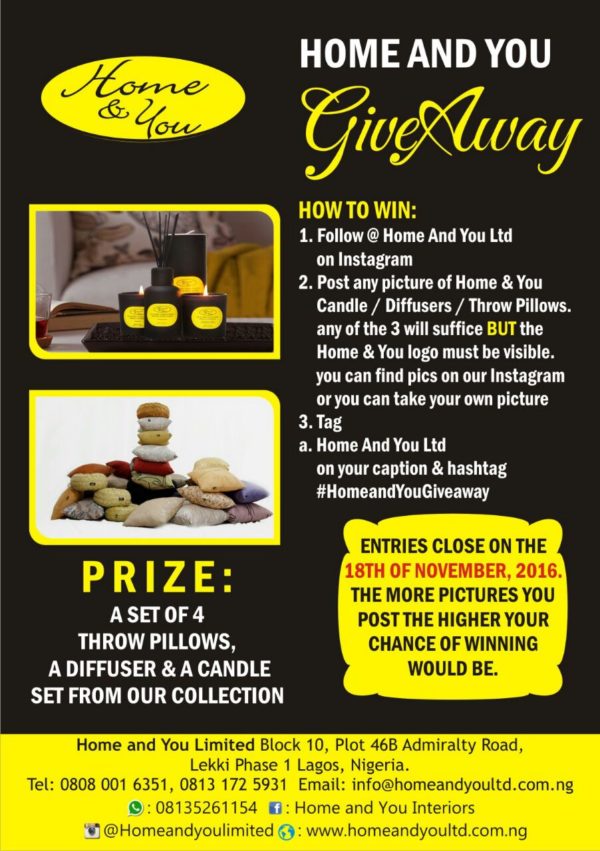 Participate in Home and You Summer Giveaway & Win amazing Prizes ...