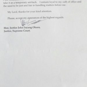 Justice Inyang Okoro Reveals that Rotimi Amaechi Visited Him to ...