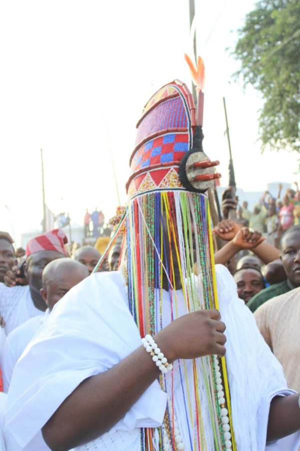 Thousands Gather to Celebrate the Annual Olojo Festival as Ooni of Ife ...