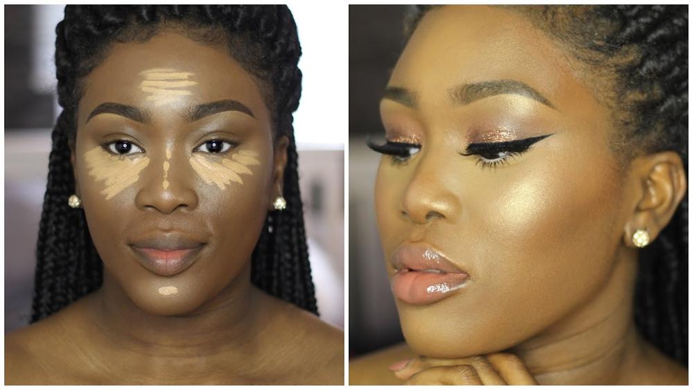 BN Beauty: Ropo Demure's Tutorial on this Brown Glitter Smokey Eye Look ...