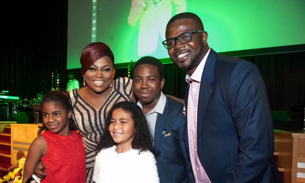 Funke Akindele-Bello & Husband JJC at another Premiere for "Jenifa In ...