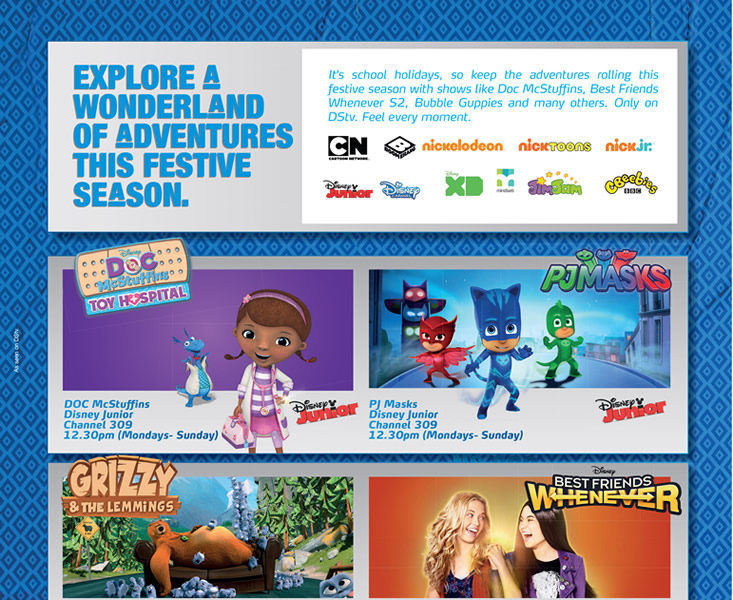 Entertain Your Kids with Exciting Shows on DStv this Festive Season ...