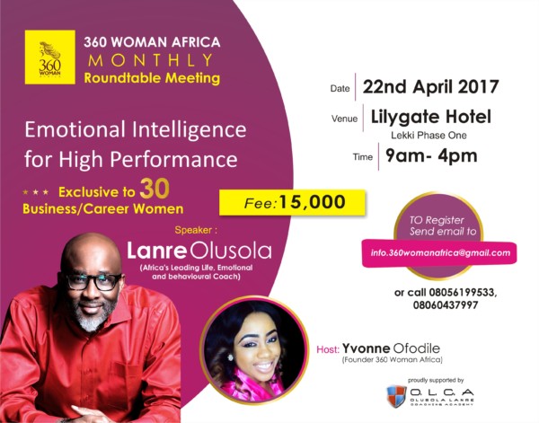 Africa's Leading Life Coach Lanre Olusola to Speak at the 360 Woman ...