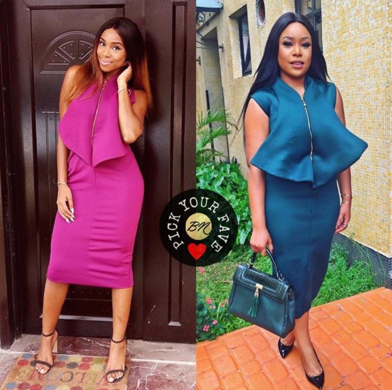 BN Pick Your Fave: Maria Okanrende & Mimi Onalaja in Lady Biba | BellaNaija