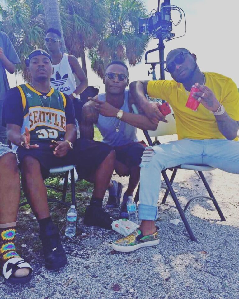 Davido & Olamide share B.T.S Photos of their New Music Video | BellaNaija