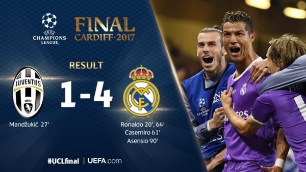 #UCLFinal: Real Madrid Lifts UEFA Champions League Trophy! | BellaNaija