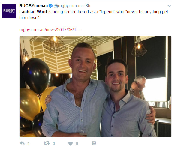 Rugby player 'Lachlan Ward' Dies during Match in Sydney | BellaNaija