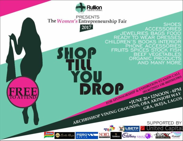 Shop till you Drop! Rullion Capacity Builders Foundation Presents the ...