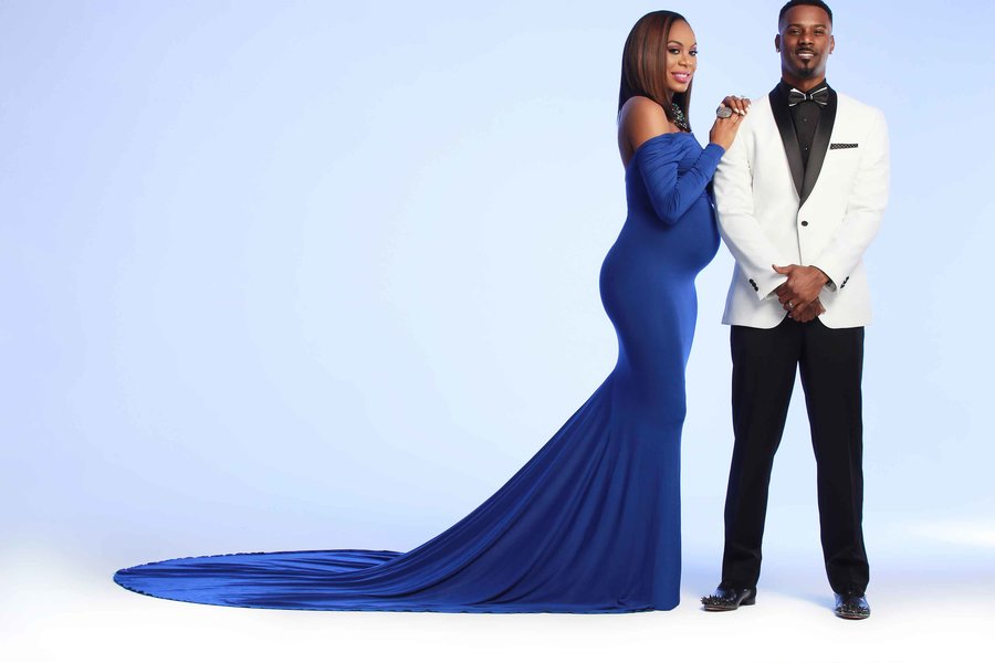 Sanya Richards-Ross & Husband Aaron Ross in Maternity Shoot