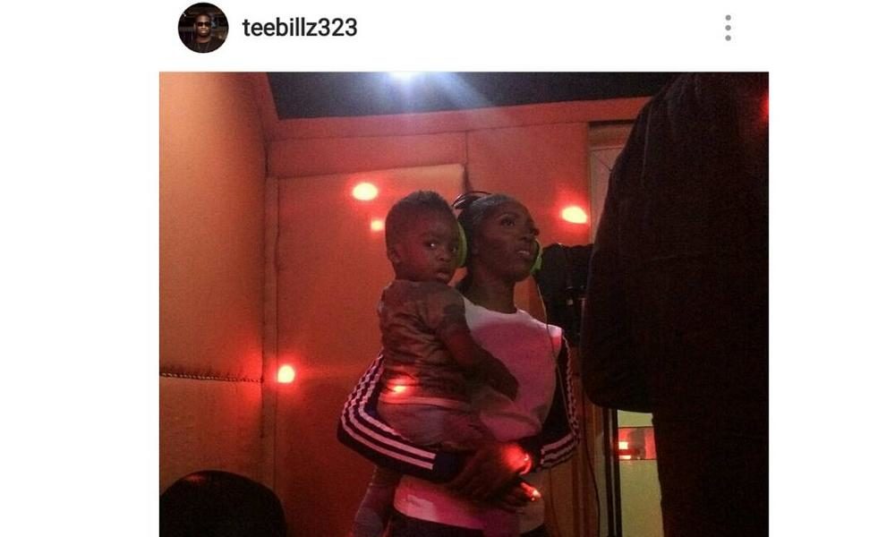 "Mummy! I got the verse" - Tee Billz shares Photos of Tiwa Savage & Jamil