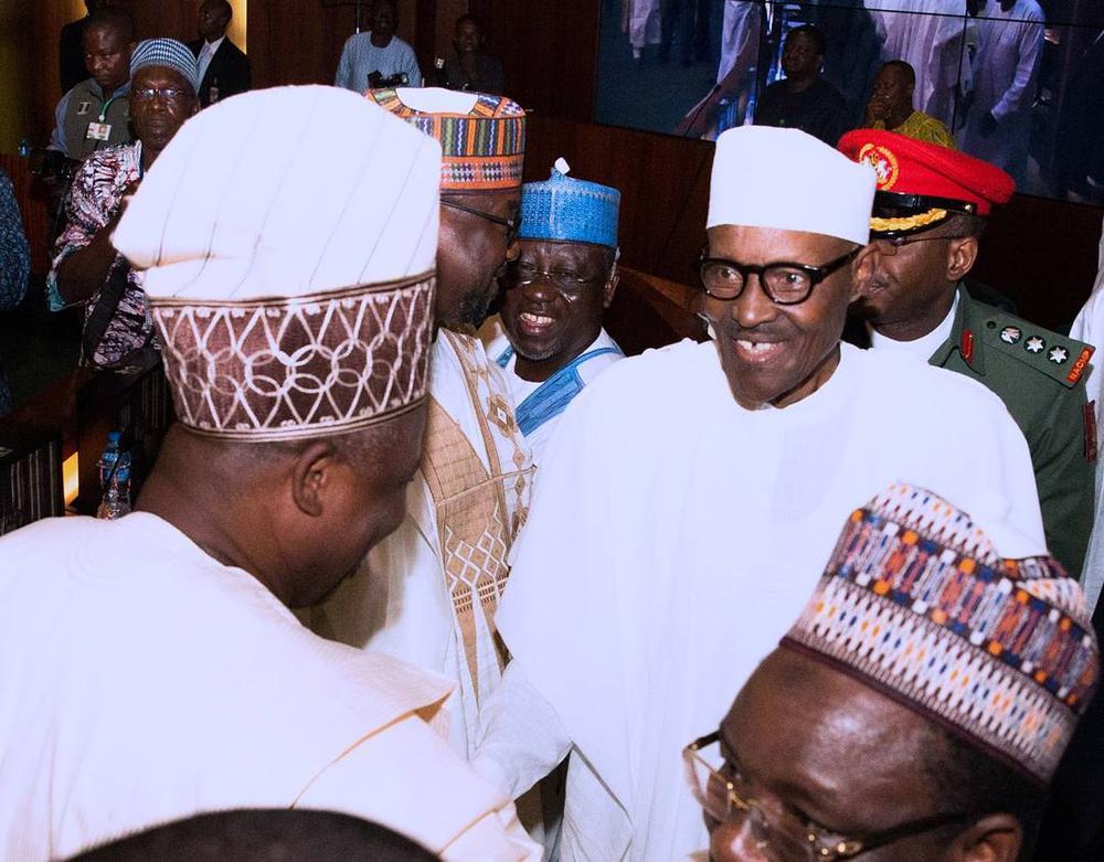 President Buhari meets with all State Governors in Abuja as part of ...