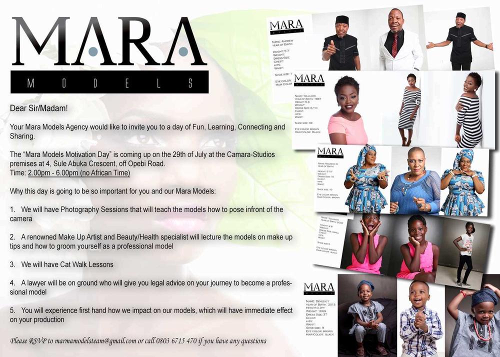 Mara Models Agency & Yetunde Ayeni Babaeko’s Camara Studios hold Free ...