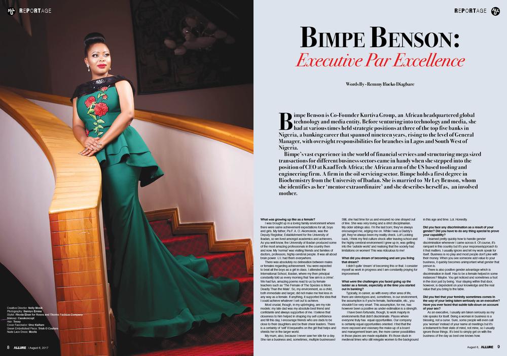Bimpe Benson covers Vanguard Allure Magazine's CEO Issue | BellaNaija