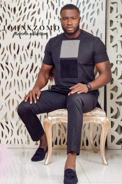 Emmanuel Ikubese features in Johnxzomo Lookbook "Rebirth"