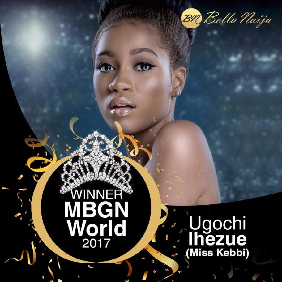 And the Winner of the 2017 MBGN Beauty Pageant is Miss Kebbi Ugochi ...