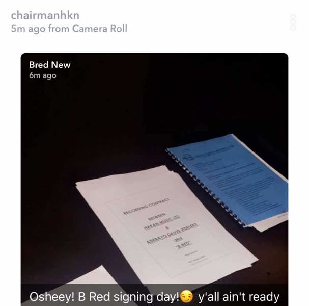 Signing day! B Red renews deal with HKN Music | BellaNaija