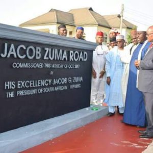 Okorocha unveils Giant Statue of Jacob Zuma in Owerri | BellaNaija