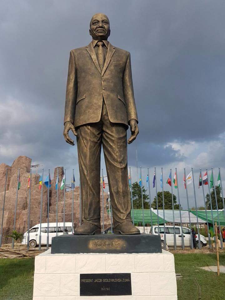 Okorocha unveils Giant Statue of Jacob Zuma in Owerri | BellaNaija