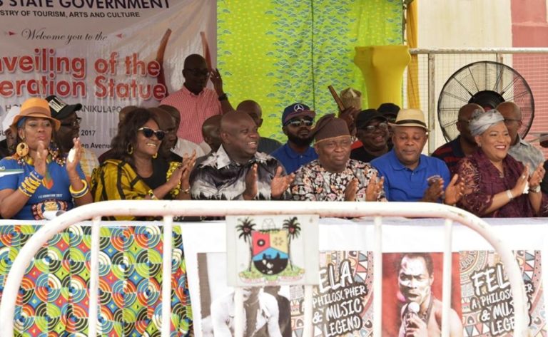 Lagos State unveils Statue in honour of Fela | BellaNaija