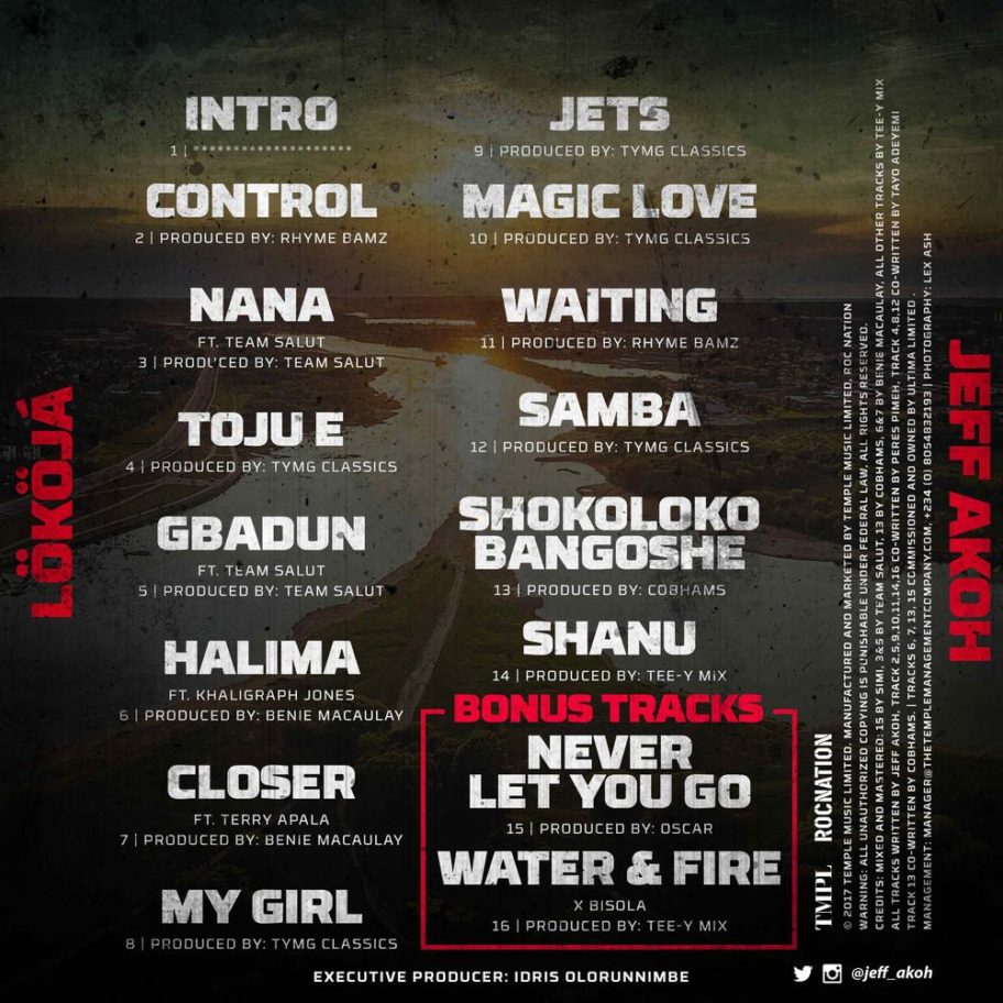 Temple Music act Jeff Akoh unveils Cover Art & Tracklist for ...