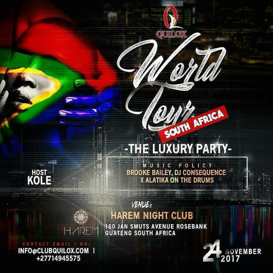 Quilox is set to hit Johannesburg & Cape Town with Quilox World Tour ...