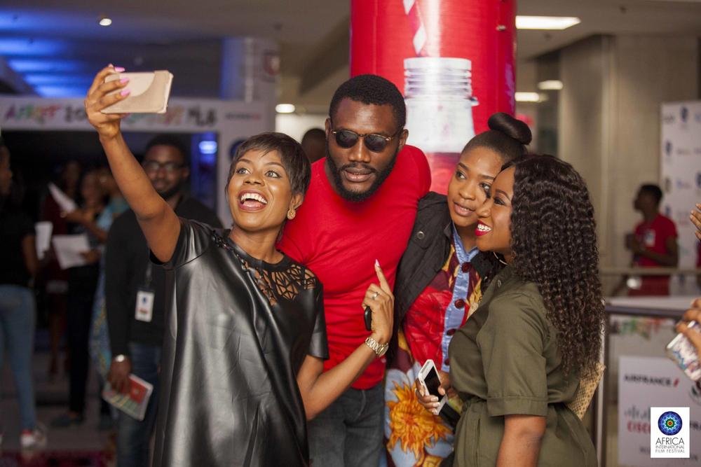 Joke Silva, Colette Otusheso & Lala Adindoju at the closing of The ...