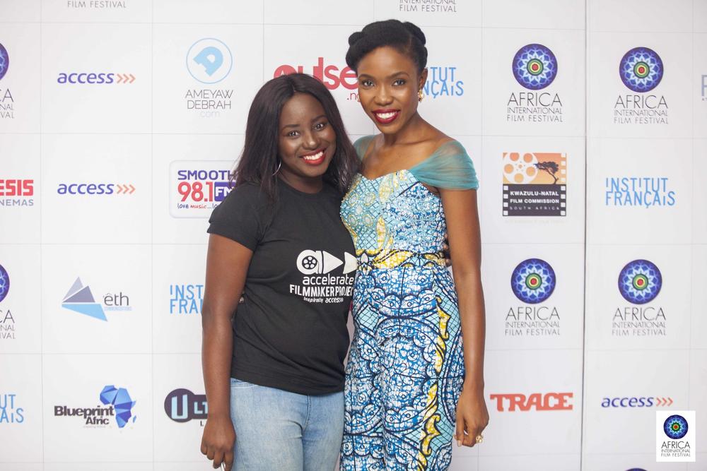 Joke Silva, Colette Otusheso & Lala Adindoju at the closing of The ...