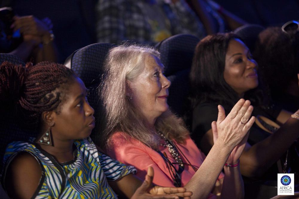 Joke Silva, Colette Otusheso & Lala Adindoju at the closing of The ...