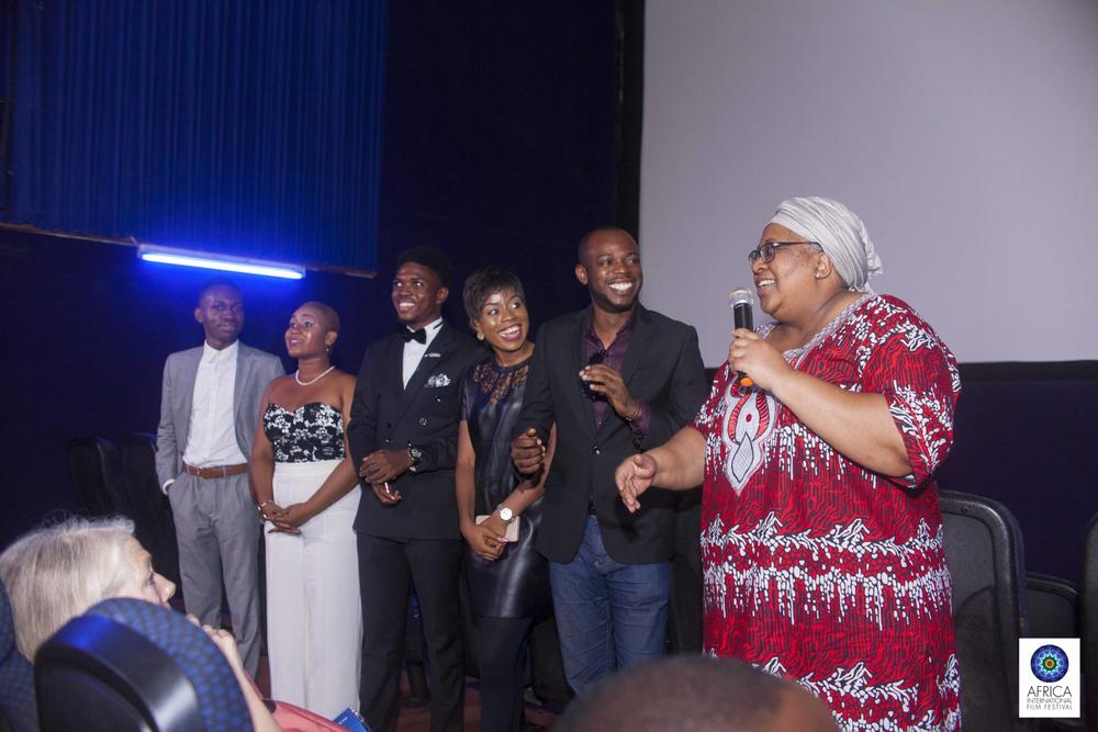 Joke Silva, Colette Otusheso & Lala Adindoju at the closing of The ...