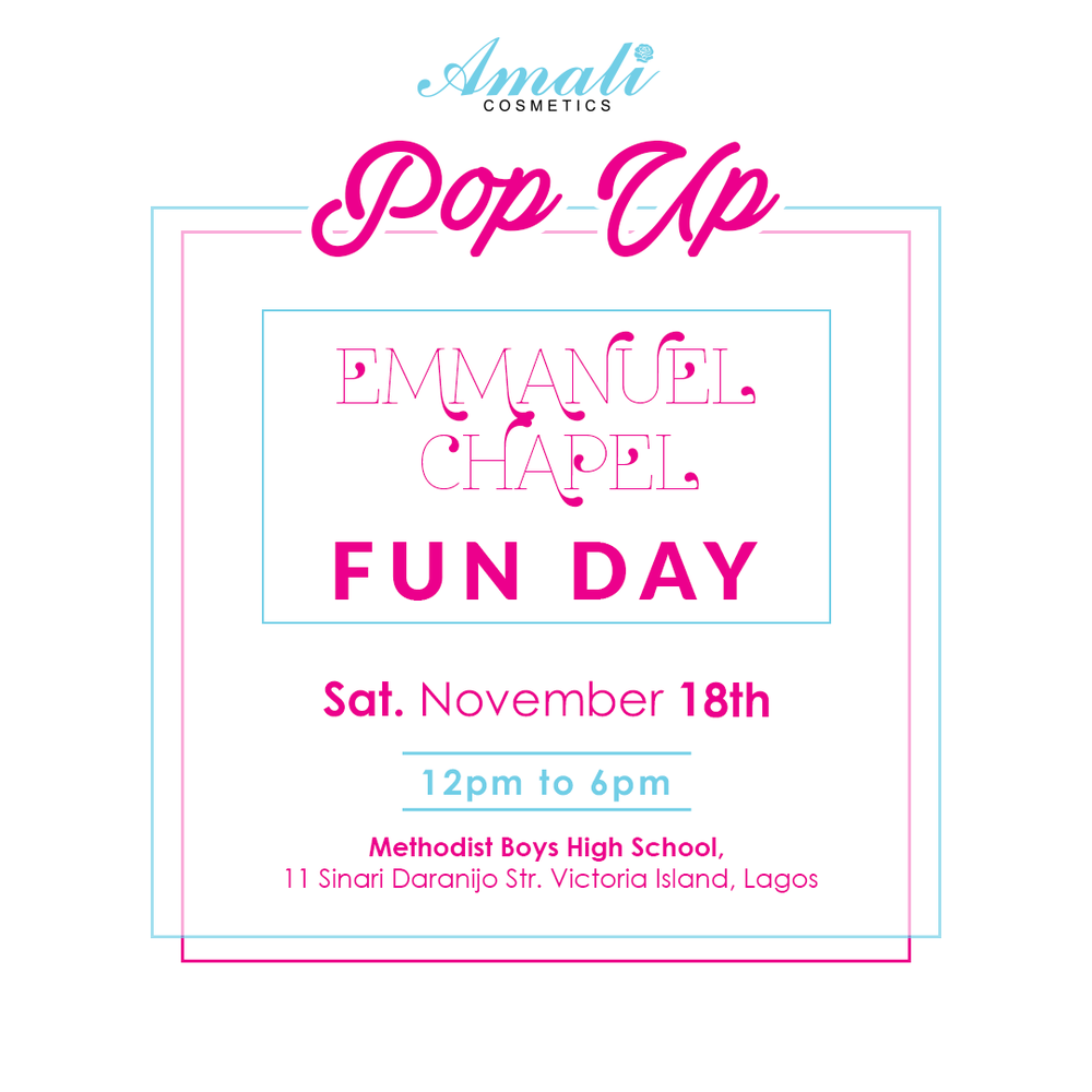 Shop Amali Cosmetics at the Emmanuel Chapel Fun Day Today! | BellaNaija