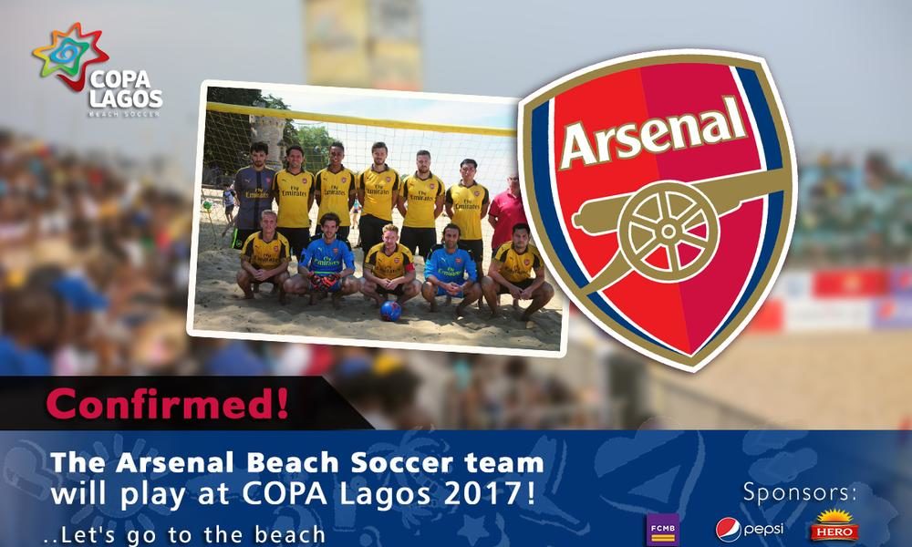 COPA Lagos hosts Arsenal Beach Soccer Team to play in Africa for the ...