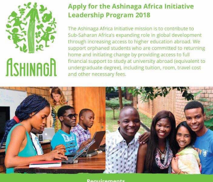 Apply for Ashinaga Africa Initiative Scholarship Program and get a ...