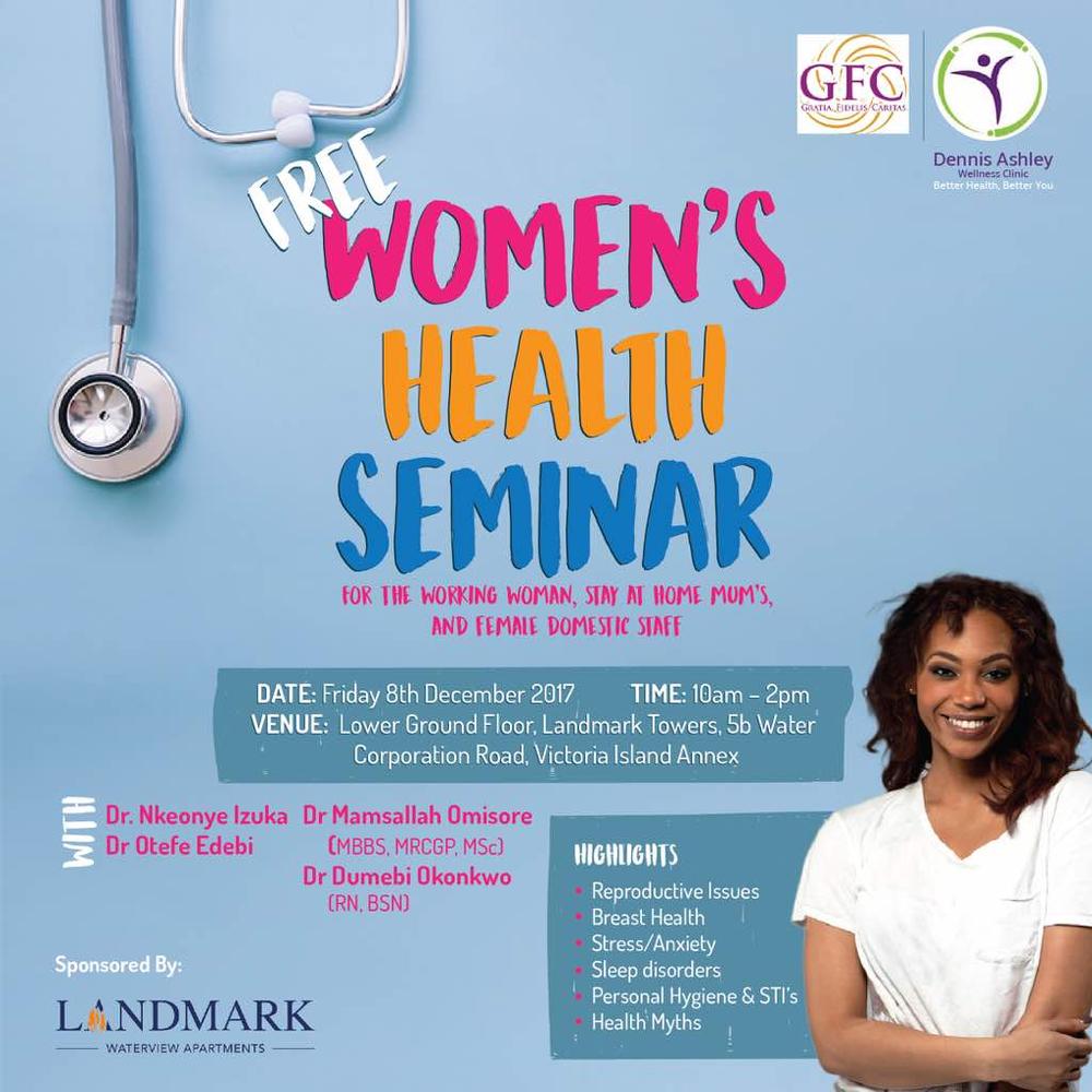 Dennis Ashley Wellness Centre and GFC presents free Women's Health ...