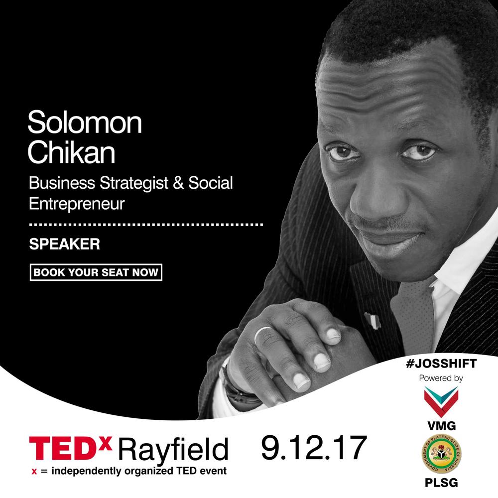 TEDxRayfield themed 'Shifting Paradigms' set to hold in Plateau State