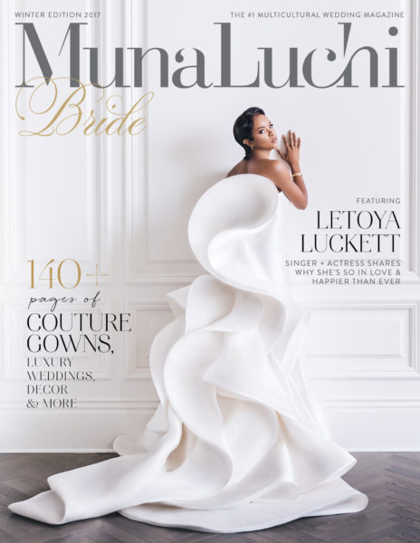 Newlywed LeToya Luckett is the Cover Star for Munaluchi Bridal Magazine ...