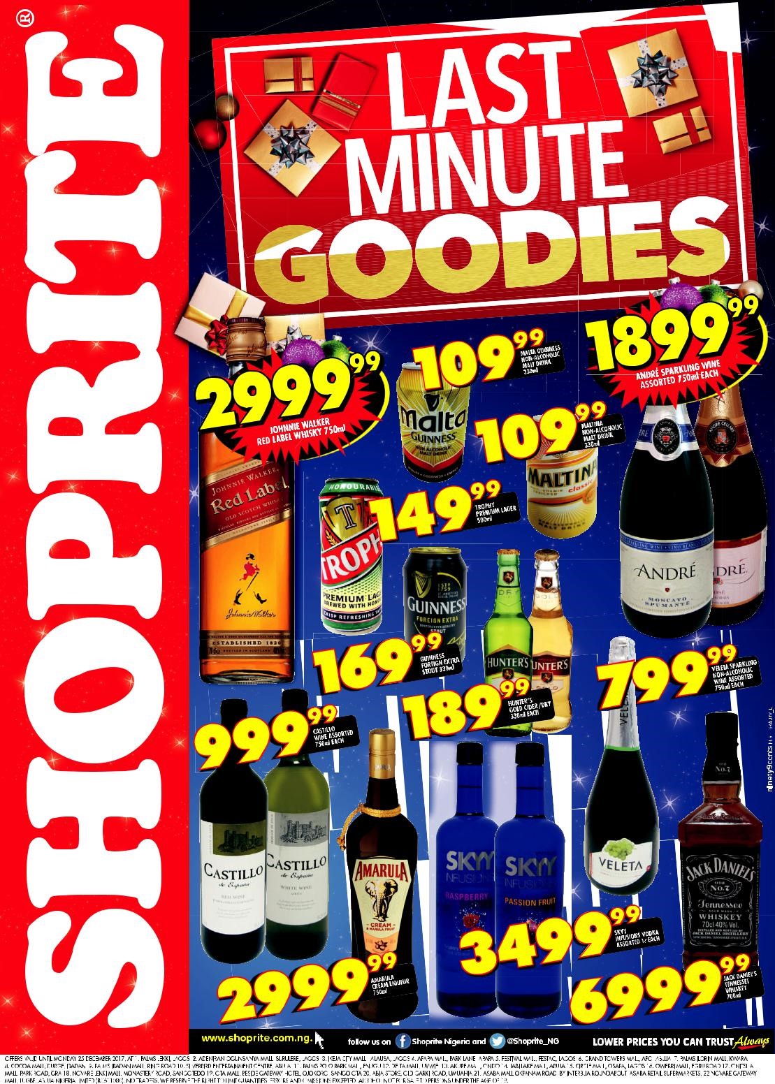 The Best saved for Last! Visit any of the 23 Shoprite stores to get low ...