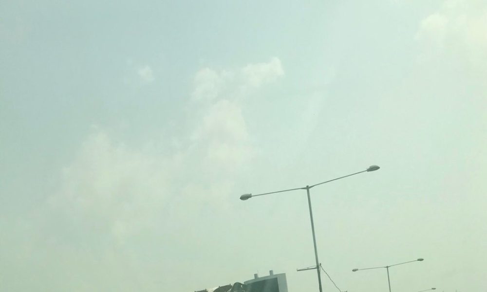 Bus catches Fire on Eko Bridge, Lagos | BellaNaija