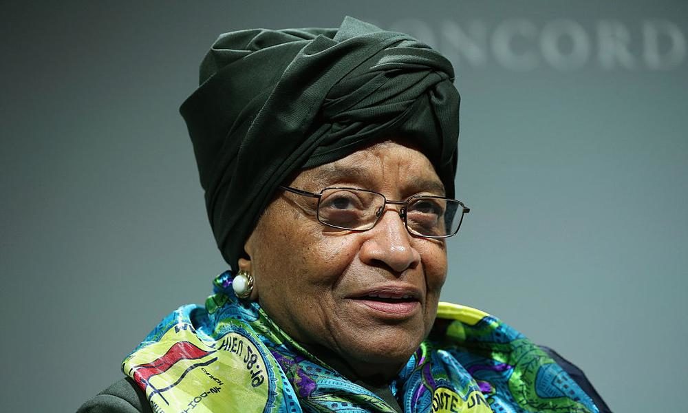 Liberia's Ellen Johnson-Sirleaf accepts Ibrahim Prize for Achievement ...