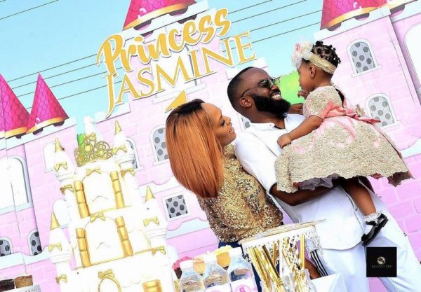 Noble Igwe and Wife Chioma throw Sweet Party for Princess Jasmine's 1st ...