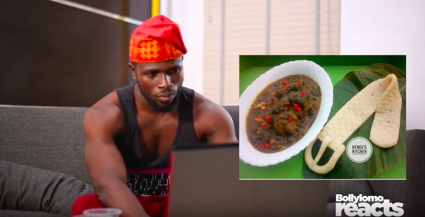 BN TV: Watch Bollyomo react to "Pounded Yam Belt" | BellaNaija