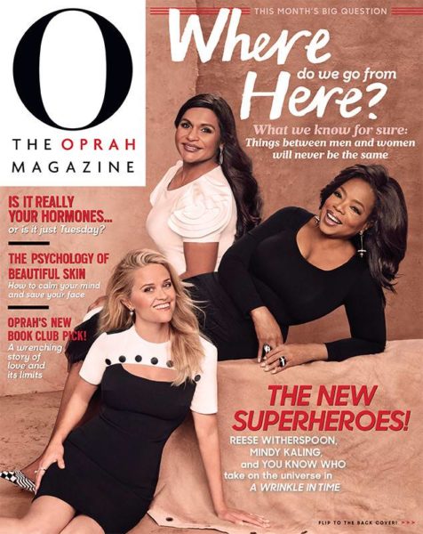 Oprah Winfrey, Reese Witherspoon & Mindy Kaling cover O, The Oprah ...