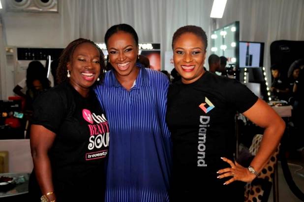 Tara Fela-Durotoye, Kate Henshaw, Mimi Onalaja at the Beauty Souk sponsored by Diamond Bank Plc ...
