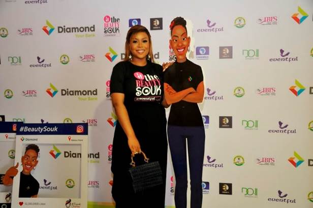 Tara Fela-Durotoye, Kate Henshaw, Mimi Onalaja at the Beauty Souk sponsored by Diamond Bank Plc ...