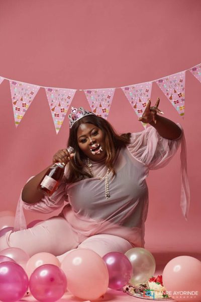 Balloons, Champagne & Cake! OAP Taymi B is a Year Older today | BellaNaija