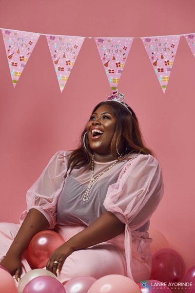 Balloons, Champagne & Cake! OAP Taymi B is a Year Older today | BellaNaija